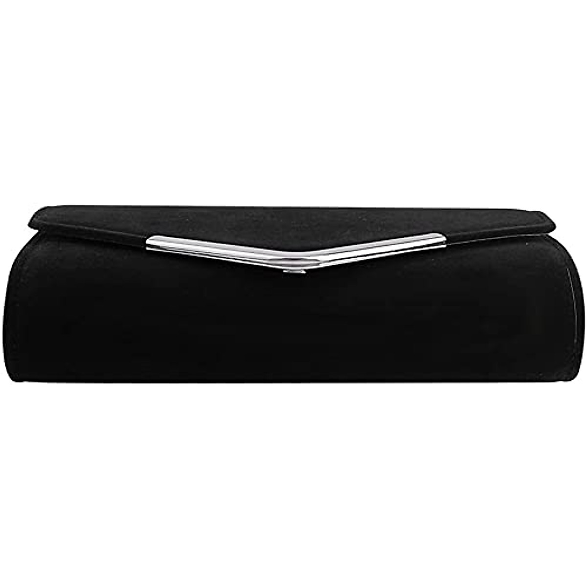 BBjinronjy Women Clutch Purse Evening Bag Prom Handbag With Detachable Chain for Wedding Velvet Elegant (Black)