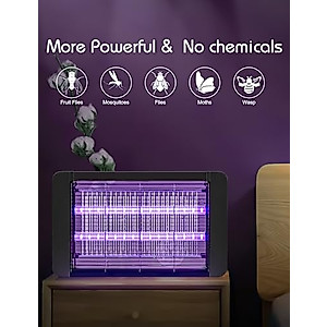 DJROLL Bug Zapper for Outdoor and Indoor, Effective 4200V Electric Mosquito Zappers Killer Insect Killer, Waterproof Outdoor Insect Fly Pest Attractant Trap for Backyard, Home, Patio, Office