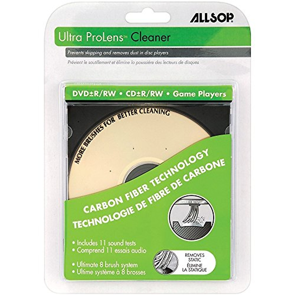 Allsop Ultra ProLens Cleaner for DVD, CD Drives, and Game Players (23321) , iphone , apple