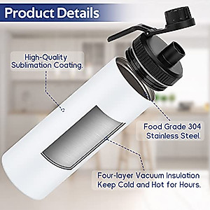 GELBEKUH 8 Pack 20 oz Sublimation Tumbler Set Four Layer Stainless Steel Straight Skinny Travel Blank Tumbler Bulk Sublimation Cups with Lid, DIY Stickers Shrink Wrap for Heat Transfer Heat Press