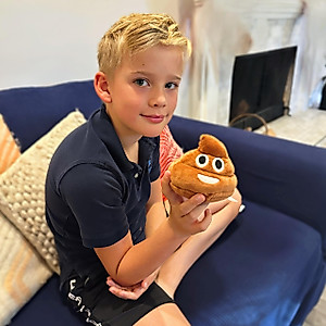 Poop Farting Plush Toy - Makes 7 Funny Fart Sounds – Squeeze Fart Buddy to Hear Him Fart - Easter Basket Stuffer - Fun Dog Toy - Fart Toy for Boys & Girls - Gag Gifts for Kids - a Super Cute 4 x 4.5