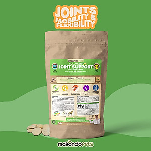 Makondo Pets - Collagen for Dogs & Cats - Collagen Supplements for Joint Health - Vitamin C Supplement for Joint Mobility - Joint Support Supplement for Dog & Cats - Bacon Flavored Tablets (90 Count)