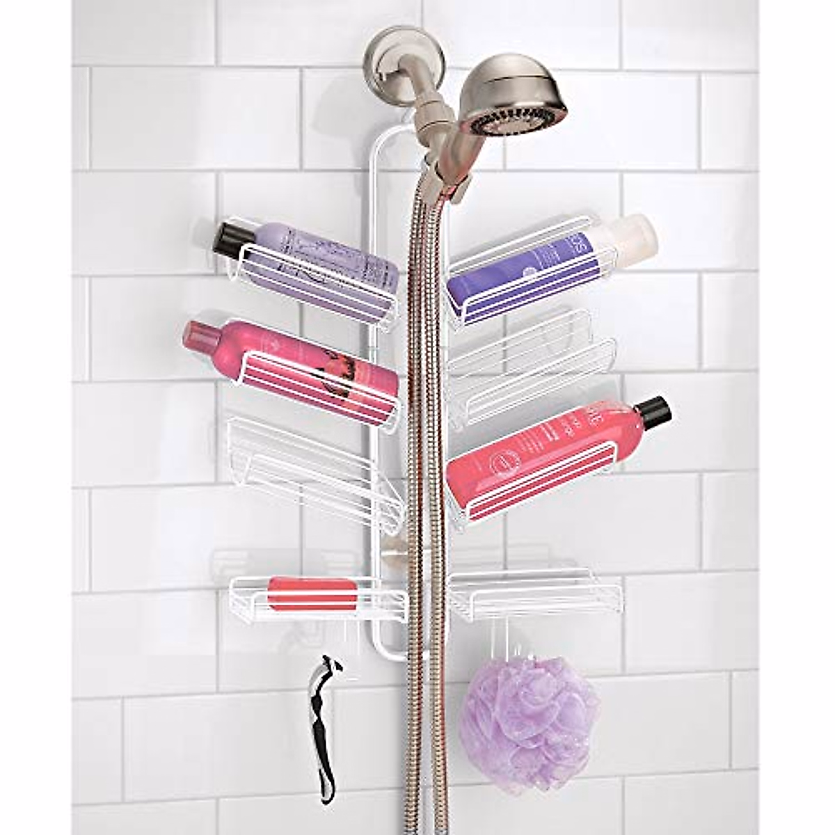 iDesign Verona Shower Caddy, White