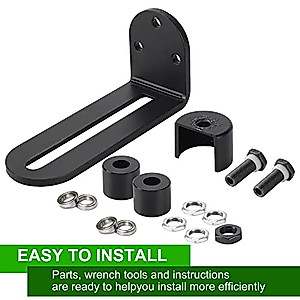 Sliding Barn Door Floor Guide Bearing Design, Barn Door Floor Guide Adjustable Rollers at The Bottom Sturdy and Durable Steel Frame.