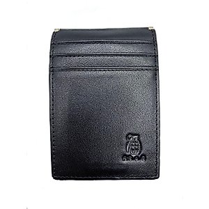 Frag Black Leather Sheriff Police Hidden Badge Wallet & Chain Necklace Lanyard, Medium