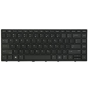 AUTENS Replacement US Keyboard for HP Probook 430 G5 / 440 G5 / 445 G5/ 640 G4 / 645 G4 / 640 G5 Laptop (No Backlight, Back)
