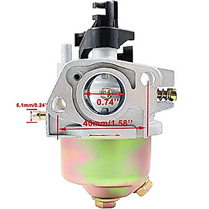 951-10310 Carburetor for Cub Cadet CC500 CC550SP CC94M CC98M 12A-18MC056 11A-18MC056 12ABB22J709 SC300HW 19" 173cc Self-Propelled Lawn Mower Kohler XT775 Engine Part 951-10309 751-10310