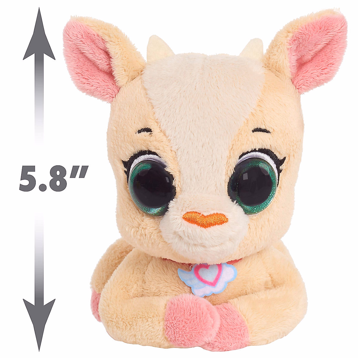 T.O.T.S Disney Junior Gracie The Goat, 6-inch Bean Plush, Officially Licensed Kids Toys for Ages 3 Up, Gifts and Presents by Just Play