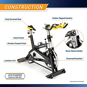 Marcy Club Revolution Indoor Cycle / Upright Exercise Bike JX-7038