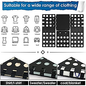 BVOPLME 4 Pack Acrylic Shelf Divider with 1 Pack Shirt Folding Board Set, Closets Shelf Organizer, Shelf Dividers for Closet Organization, Purses Closet Separators Shelf Organizer in Bedroom, Kitchen