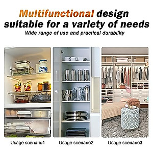 Rhitchy Double Rv Refrigerator Bars: 4 Sets Adjustable Spring Tension Fridge Rod Rv Refrigerator Accessories for Holding Food Drinks in Place, 15.8-27.6 Inch