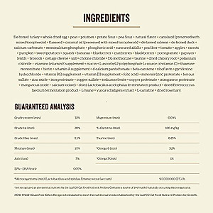 Now Fresh Dry Cat Food for Kittens, Turkey, Salmon and Duck Recipe, 3 lbs - Grain Free, Kitten Food, Made with Real Meat and Fish