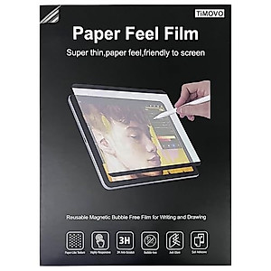 TiMOVO Magnetic Feel-Paper Screen Protector Compatible with iPad 10th Generation 10.9 Inch 2022, Removable, Reusable, Matte Film for All-New iPad 2022, Paper Felt, Anti Glare, Anti Scratch - 1 Pack