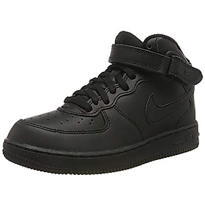 Nike Mens Air Force 1 Basketball Shoe, Black/Black, 12