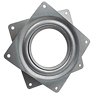 SDTC Tech 2 Packs 4 inch Lazy Susan Turntable Bearings Square Rotating Plate Swivel 360 Degree for Trays, Kitchen Storage Racks, Craft Projects, Kitchen Cabinet, Makeup Holder