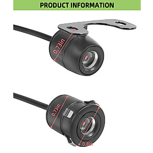 RACOONA Backup Camera,Backup Camera for Car,Back Up Camera,Car Accessories HD Night Vision Reverse Camera Rear View Camera,170 Degree Wide View Angle Rear View Backup Camera for Car Truck SUV RV