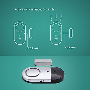 120 DB Loud Door and Window Open Alarm Sensor 2 Pack for Kids, Dementia Patients Safety, Wireless Security Alarms Keep Your Home, Pool, Cabinet, Business Safe