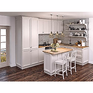 Big Bison Blocks Premium Kitchen Countertop, 60x30 Inch, Grade A Hard Maple, 1.5 Inch Thick Butcher Block