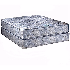 Dream Solutions USA Chiro Premier Orthopedic Gentle Firm (Blue Color) Full Size (54"x75"x9") Mattress and Box Spring Set - Fully Assembled, Long Lasting and 2 Sided