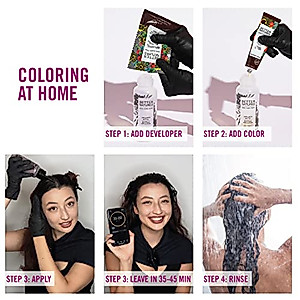 Better Natured Permanent 3V Dark Plum Hair Color Dye - Naturally-derived, Vegan & 100% Gray Coverage that Lasts up to 8 Weeks