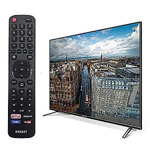 Riry Replacement Hisense TV Remote Control EN2A27 for Hisense Remote Control Compatible with All Hisense Android 4K LED HD UHD Smart TVs