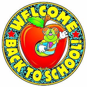 Carson Dellosa Welcome Back to School! Two-Sided Decoration (4161)