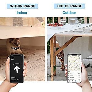 vyaji 4PCS Airtag Cat Collar - Cat Airtag Collar with Silicone Airtag Holder and Bell - Adjustable Double Layer Nylon Breakaway Cat Collars - 0.2in Reflective Strip