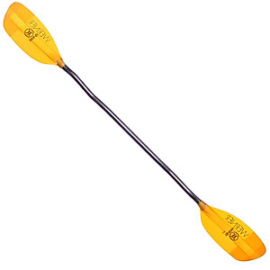 Werner Sherpa Fiberglass Bent Shaft Whitewater Kayak Paddle-197cm-Amber