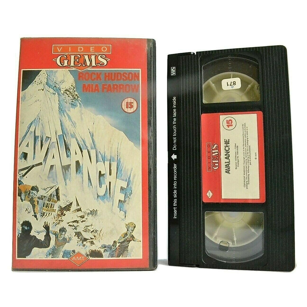 Avalanche; Psychotronic Action - Disaster Drama - Rock Hudson / Mia Farrow - VHS