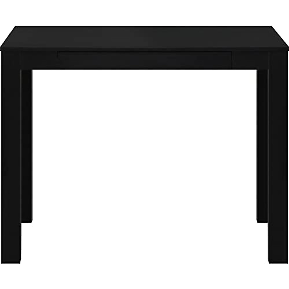 Ameriwood Home Parsons Desk with Drawer, Black , 19.7D x 39W x 30H in