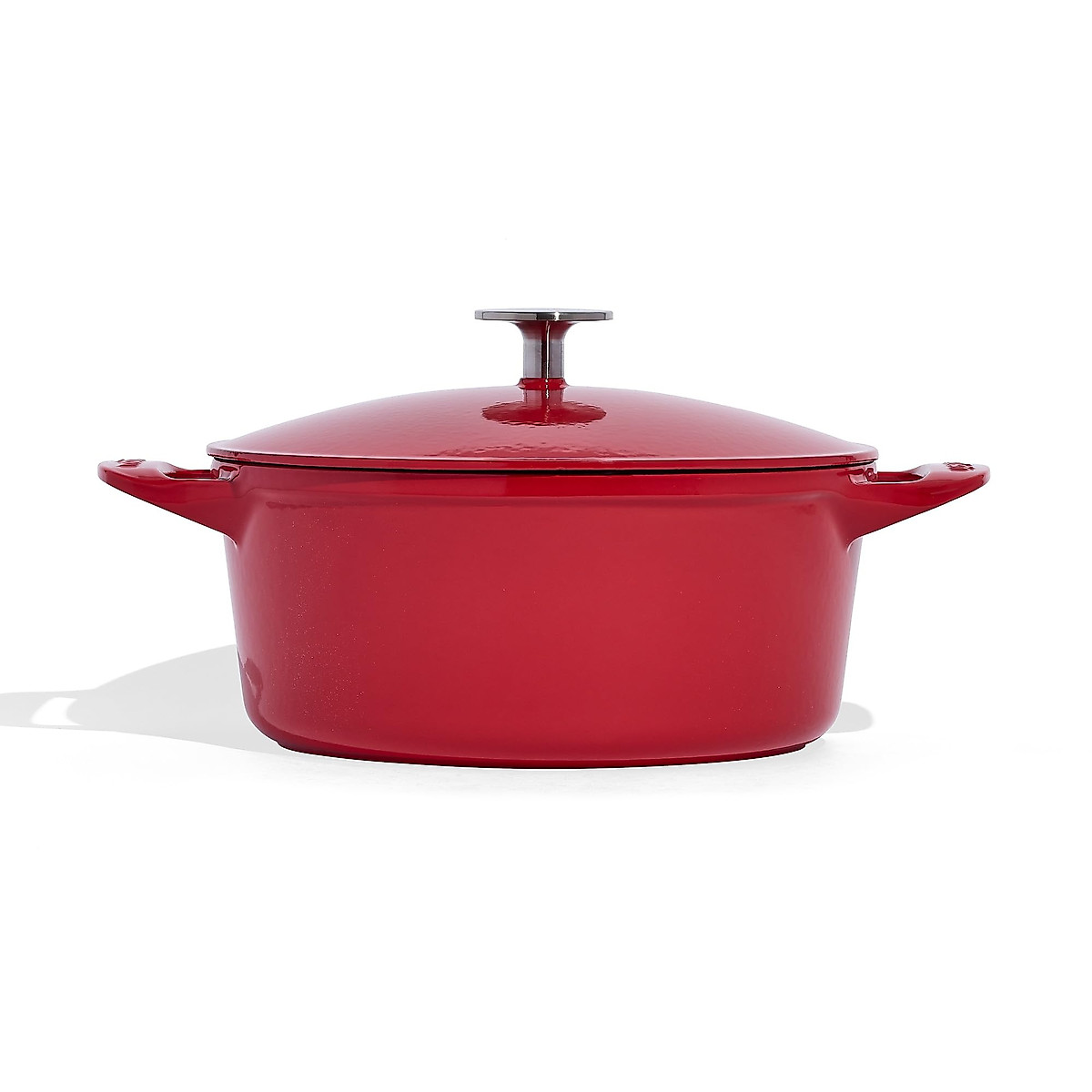 Made In Cookware - Dutch Oven 5.5 Quart - Red - Enameled Cast Iron - Exceptional Heat Retention & Durability - Professional Cookware - Crafted in France - Induction Compatible