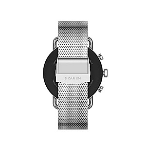 Skagen Falster Women's Gen 6 Stainless Steel Smartwatch Powered with Wear OS by Google with Speaker, Heart Rate, GPS, NFC, and Smartphone Notifications, Color: Silver (Model: SKT5300V)