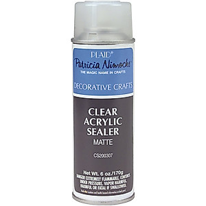 Plaid Clear Acrylic Sealer Aerosol Spray, 6 Ounce (Pack of 1), Matte