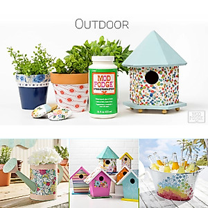 Mod Podge Waterbase Sealer, Glue and Finish for Outdoor (8-Ounce), CS11220 Clear Finish