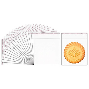 Doutop 500pcs 3x3 Small Clear Cellophane Bags Self Sealing Plastic Bags 1mil Resealable Poly Bags for Cookies Jewelry Earrings Candies Bakery Soap (4 Sizes to Choose from)