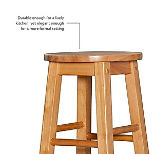 Linon 29-Inch Barstool With Round Seat