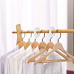 15Pcs Clothing Rack Size Dividers Blank Round Hangers Closet Dividers Baby Closet Size Dividers Hanging Ring Label for Home Closet Cloth Store, White