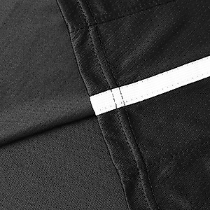 Blank Basketball Jersey Men's Mesh Athletic Practice Sports Shirts 90S Hip Hop Jersey (Black, Small)