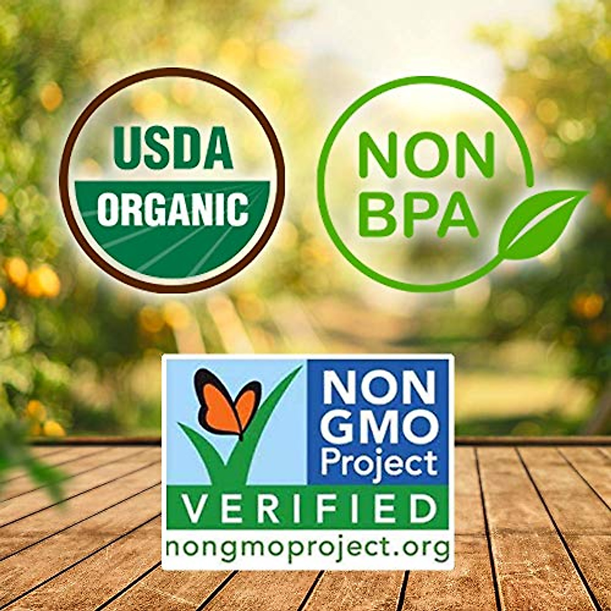 Yummy Organics Baby Food - Organic Fruit and Vegetable Puree, Non-GMO, Gluten-Free, No Added Sugar or Salt, Resealable and Reusable BPA-Free Cups, Pears, 12 Pack