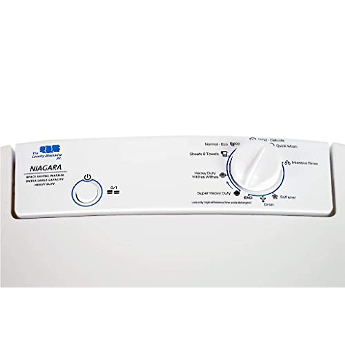 The Laundry Alternative Niagara Portable, Family Size Capacity, Compact European Style Washing Machine (No Spin Cycle)