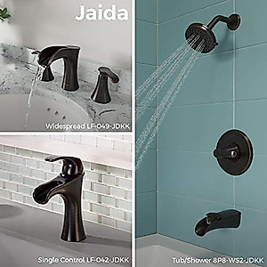 Pfister Jaida Tub & Shower Trim Kit with Restore Technology, Valve and Cartridge Included, 1-Handle, Tuscan Bronze Finish, 8P8WS2JDSY
