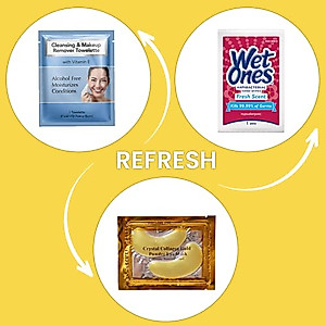 After Party Hang Over Kit Supplies for Bachelorette Party Favors, Bag Stuffers, Wedding Parties, 21st Birthdays & More - 7 Essential Drinking Supplies Per Set for by Real Vitamins (1 Set)