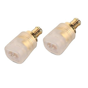 A2DC to 0.78mm Adapter, Small Lightweight Headphone Cable Connector Male to Female for LS400 for E70 for CKS1100 for CKR100 (Transparent)