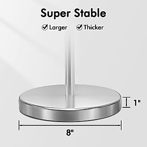 KES Toilet Paper Holder Stand SUS 304 Stainless Steel Rustproof Pedestal Lavatory Tissue Roll Holder Floor Stand Modern Brushed Finish, BPH283S1-2