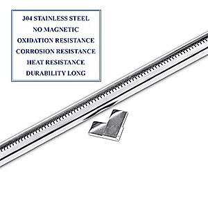 Utheer 304 Stainless Steel 67722 Grill Burner Tube for Weber Genesis 300 Series E310 E320 EP310 EP320 S310 S320 (Model Years 2007 to 2010)with Side Control Knobs,Replaces Weber 67722 67820,34 1/4 Inch
