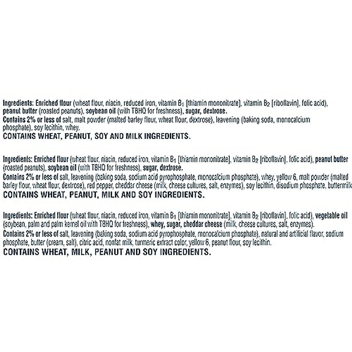 Keebler Sandwich Crackers, Single Serve Snack Crackers, Lunch Snacks, Variety Pack (45 Packs)