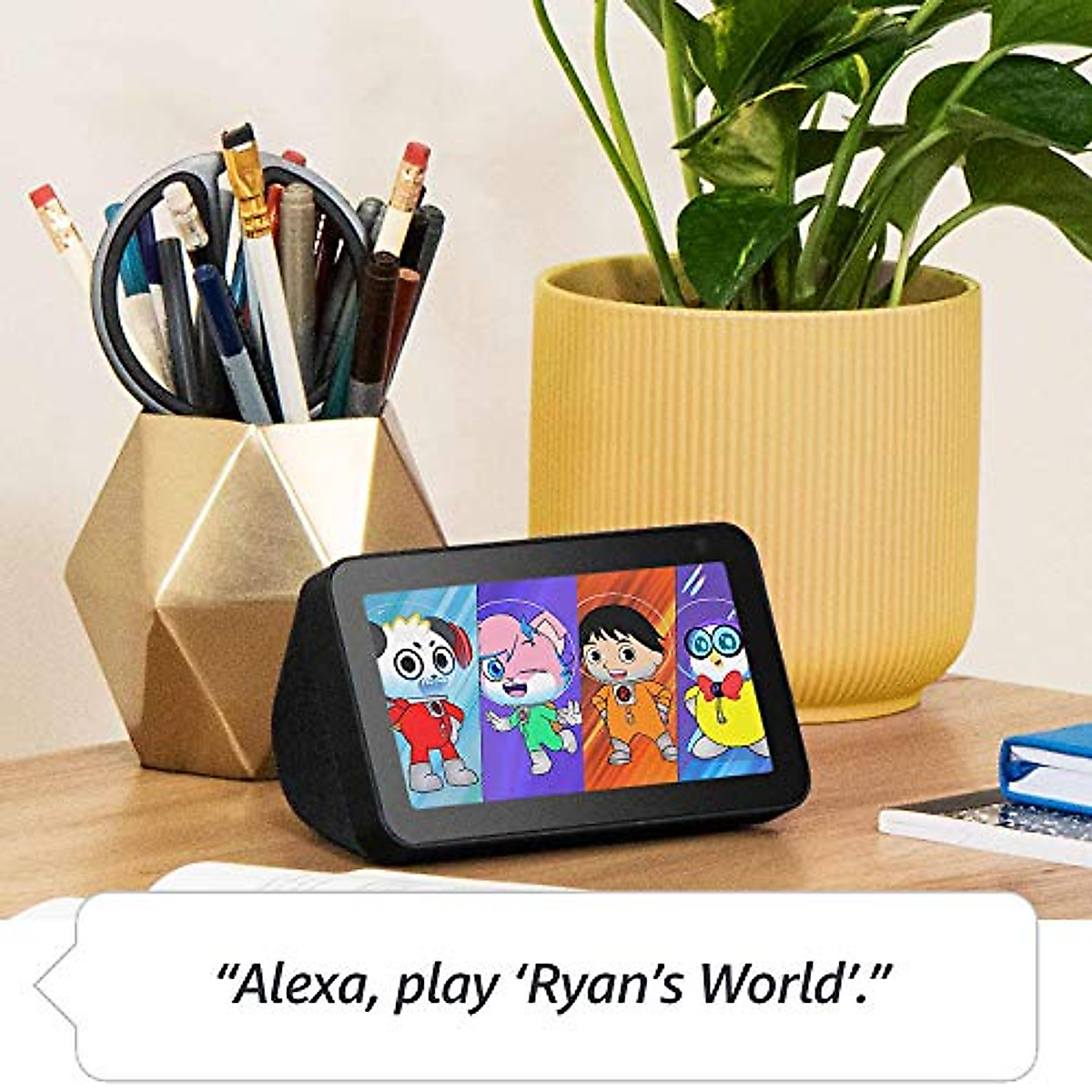 Echo Show 5 with 3 months of Amazon Kids+ (auto-renewal) - Charcoal