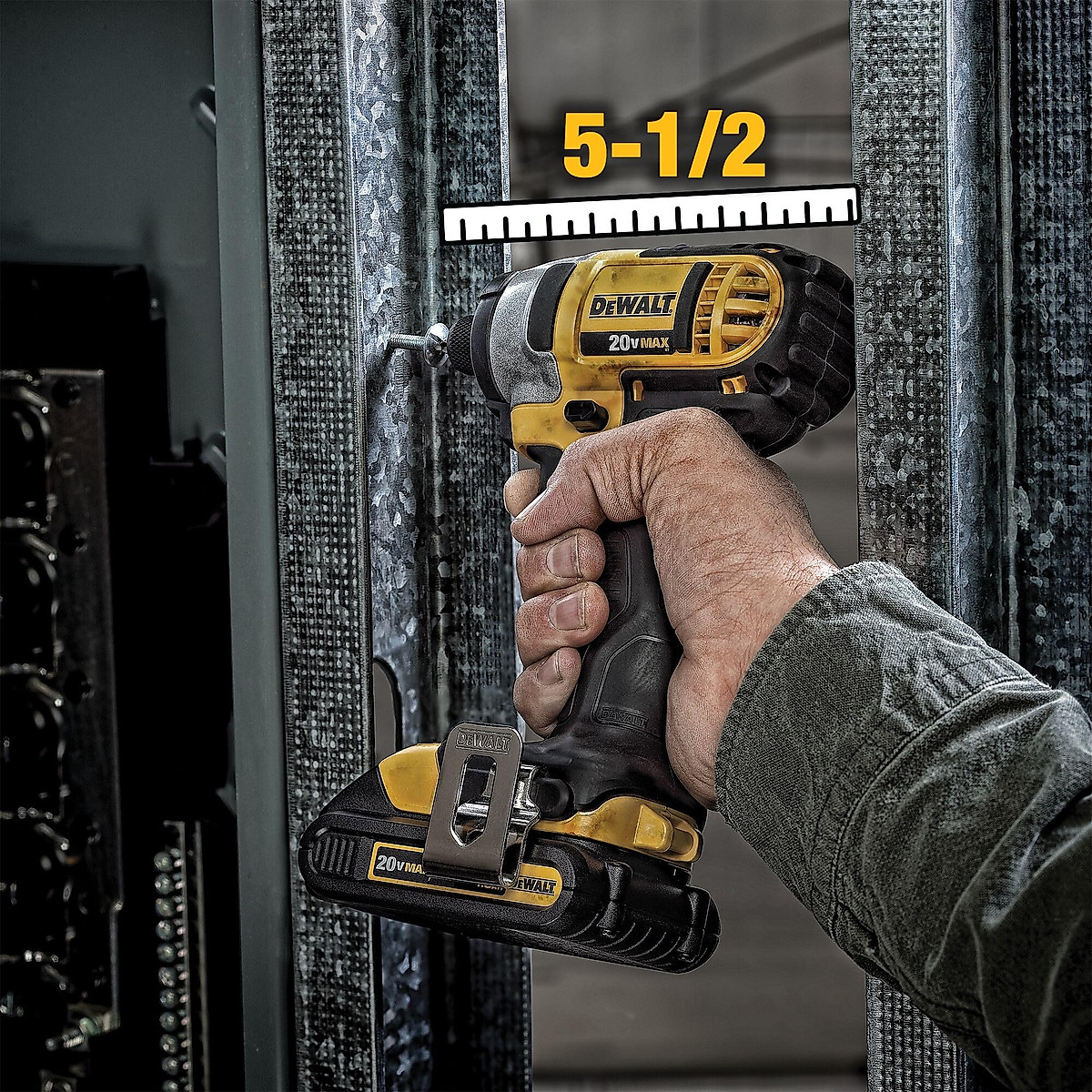 DEWALT 20V MAX Cordless Drill and Impact Driver, Power Tool Combo Kit with 2 Batteries and Charger (DCK240C2)