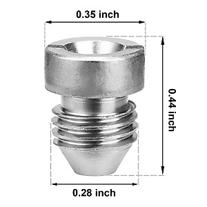 Tool Daily 1.1 mm Orifice for Foam Cannon and Foam Maker, Replacement Thread Nozzle and Mesh Filter for Snow Foam Lance, 3000 PSI