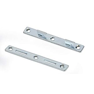 Bed Claw Extended Wood Bed Rail Connecting Fittings with Square Corners, 127 mm Long, Set of 4, Bed Frame